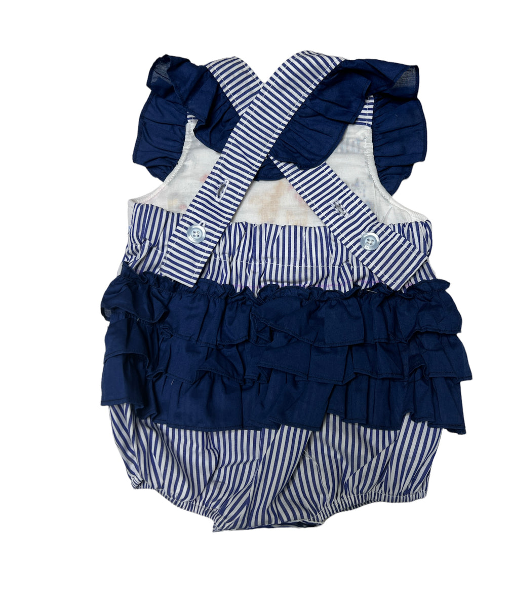 TAN POLICE DOG CAR AND BADGE SMOCKED CROSS BACK BUBBLE – Honey Bee ...