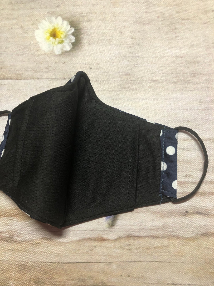 Polka dot cotton masks for women 4 ply with pocket – Honey Bee Smocked ...